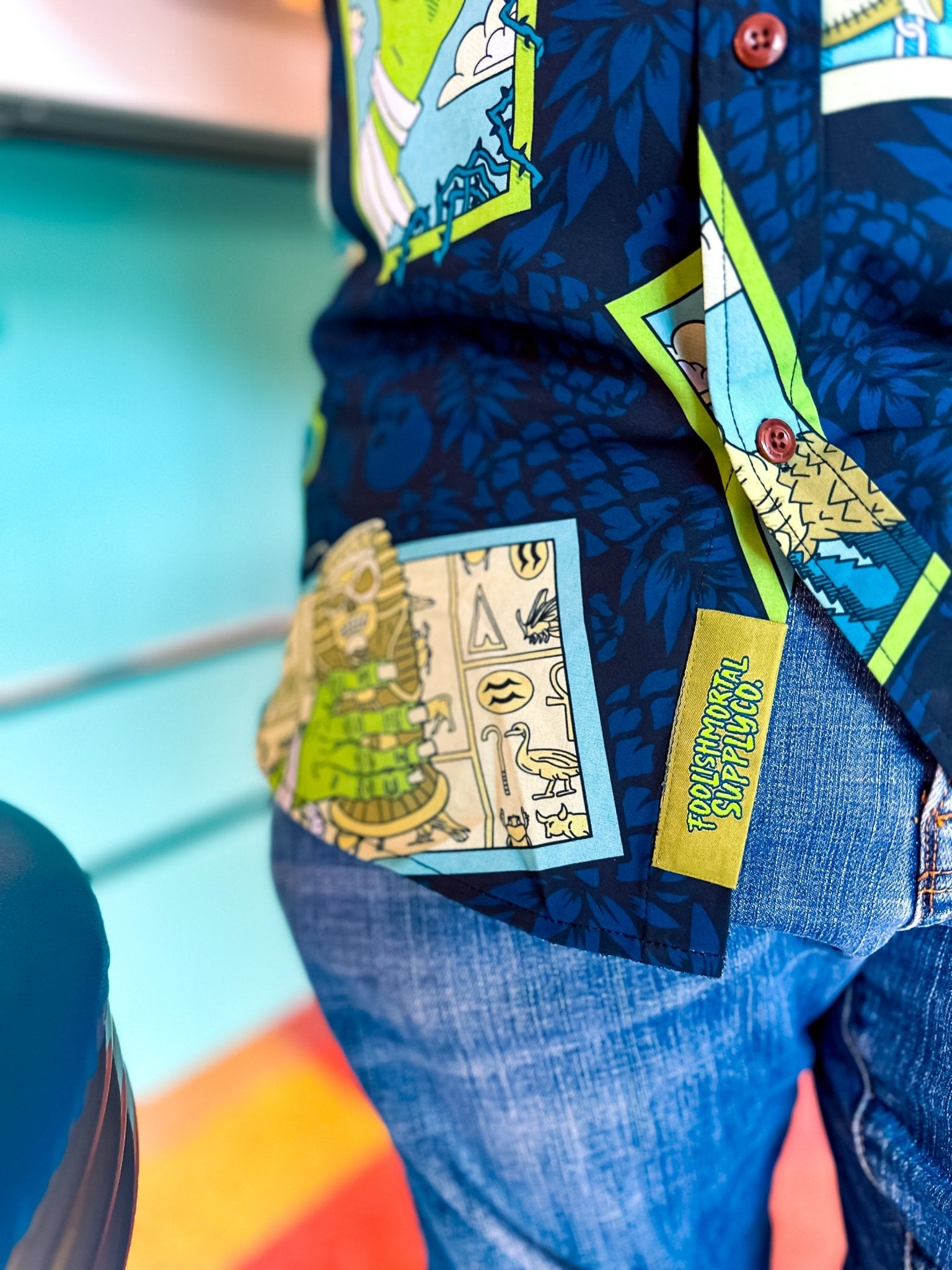 Monster Smashed Button Up Shirt – Park Candy